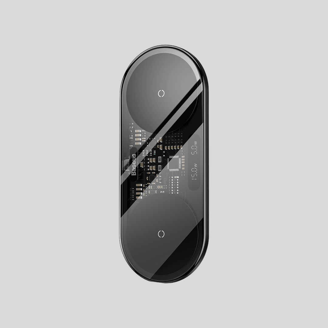 Baseus 20W Digital LED Display 2in1 Wireless Charger – Black – 6 Months ...