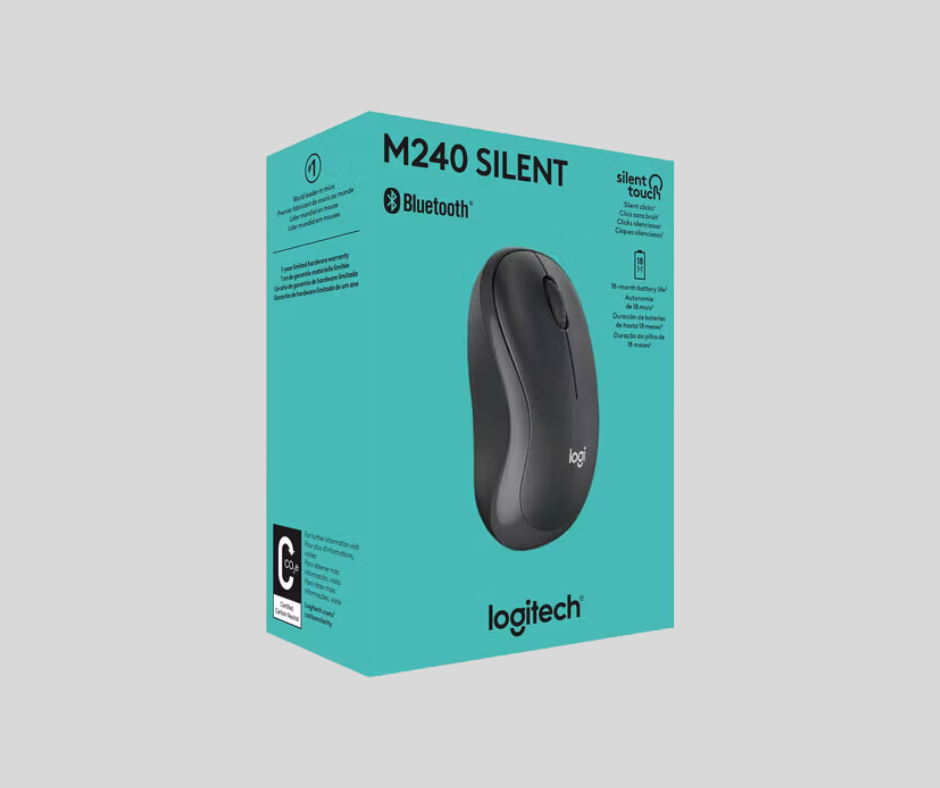 LOGITECH M240 SILENT BLUETOOTH MOUSE ( GRAPHITE ) - itmega.lk